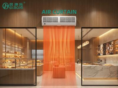 China Insulated Outdoor Hot Air Door Curtain Customizable 380/220V 150-200W For Cold Climate for sale