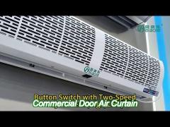 commercial indoor air curtain 220v 160w 9-11m/s with remote control