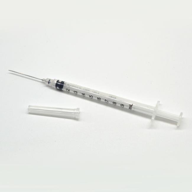 Disposable Sterile Safety Retractable Auto Disable Vaccine Injection Syringe 0.1ml 0.5ml 1ml-10ml with Needle Luer Slip CE ISO
