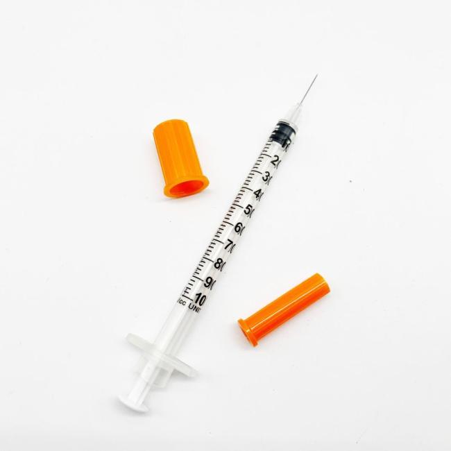 Disposable Insulin Vaccine Safety Syringe 3 Part with Fixed Needle
