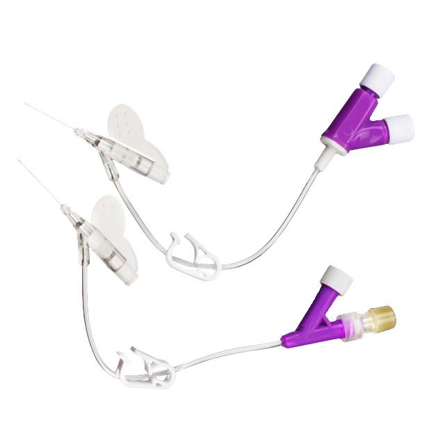 Medical Sterilization Safety IV Cannula with Wing Injection Port