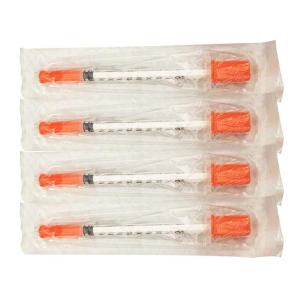 Steriele medicinale insulinespuit met vaste naald U-40/U-100 0.3ml/0.5ml/1.0ml FDA CE ISO