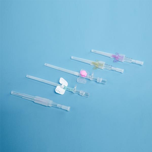 Ethylene Oxide Sterilization Medical IV Cannula With Wing Injection Port And Logo Printing