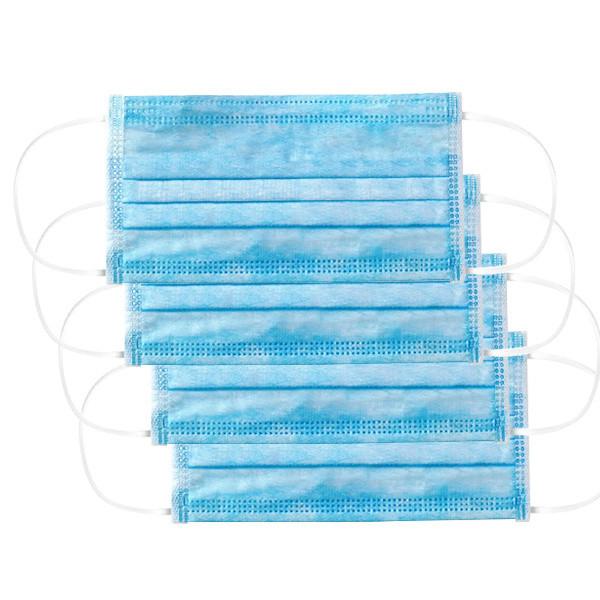 White Protective 3 Ply Disposable Ear Loop Tie On Facial Mask With Customization