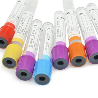 China カスタマイズ 10ml 血液採取チューブ 使い捨てガラス プラスチック ラベンダーキャップ for sale