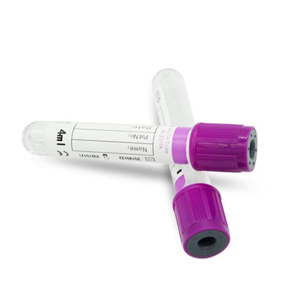 Anpassung 10 ml Blutentnahme Schlauch Einwegglas Plastik Lavendelkappe