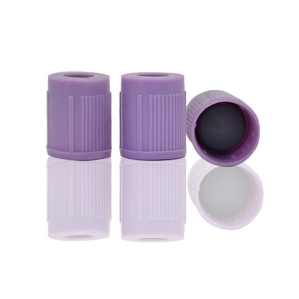 Anpassung 10 ml Blutentnahme Schlauch Einwegglas Plastik Lavendelkappe