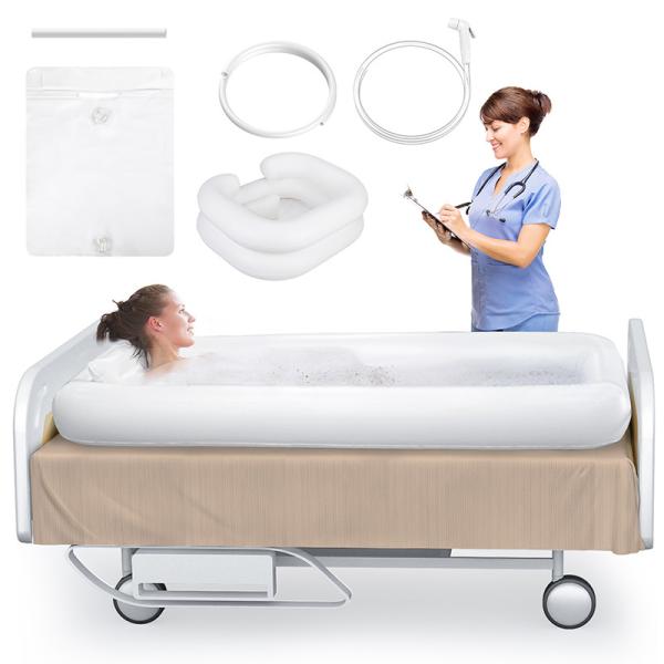 Kit bagno doccia da letto e set vasca da bagno per adulti gonfiabile