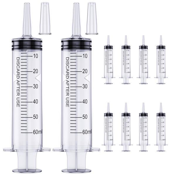 Quality 60ml Syringe for Liquid Liquid syringe ,Plastic Syring for Pet, Measuring for sale