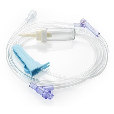 China 150 cm Tubo em forma de Y Disponível Estéril IV / Infusão Conjunto em Material Plástico à venda