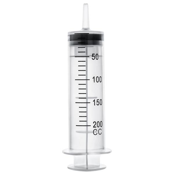 Quality 200ml Food Grade Plastic Disposable Syringe With Precise Scale Perfect For Storage And Measurement Of Solutions for sale
