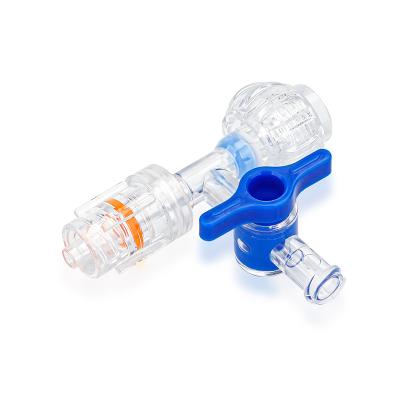China Disposable Three-Way Stopcock with Male Luer Lock Connector for sale