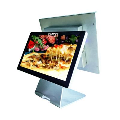 China 15 inch 13.3 inch Customer screen All in one dual capacitive touch screen pos system for sale