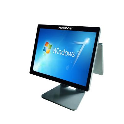 China New Design15 Inch Capacitive Touch Screen Pos System with 13.3'' Customer Display for Supermarket for sale