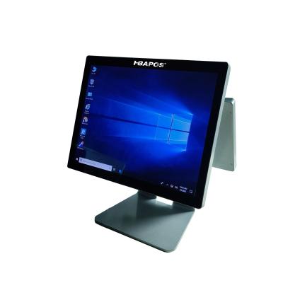 China Hot Selling i3/i5 15 Inch Capacitive Touch Screen Pos System with 13.3'' Customer Display for Retail for sale