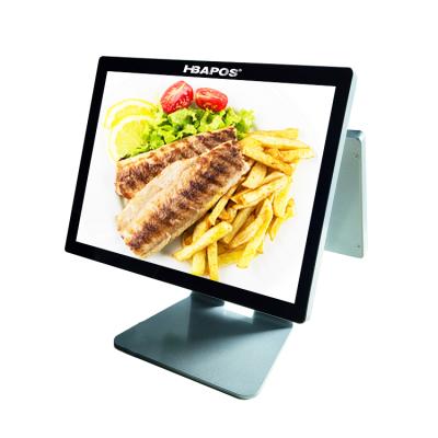 China 15 inch Front Primary Display Cash Register Supermarket Touch Screen POS system for sale