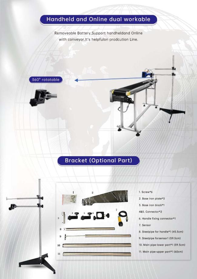 Close-up of CT160 printer showing touch screen interface