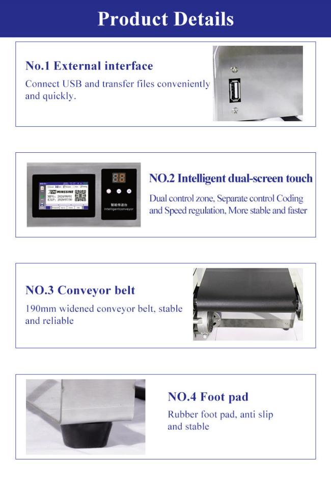 Conveyor system with TIJ coder actively printing on products