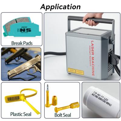 China 20W -100W Handheld Laser Marking Machine Portable Laser Coder Machine for sale