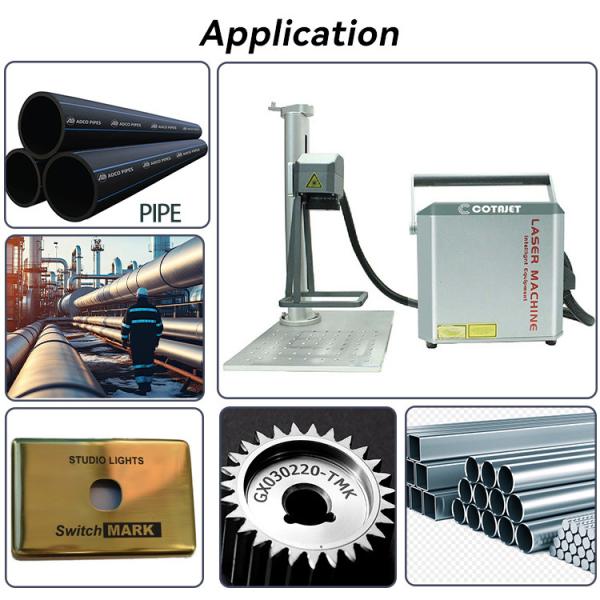 Quality 20W -100W Handheld Laser Marking Machine Portable Laser Coder Machine for sale