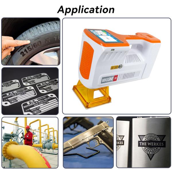 Quality Mini Handheld Laser Marking Machine 75X75mm Portable Fiber Laser Marker for sale