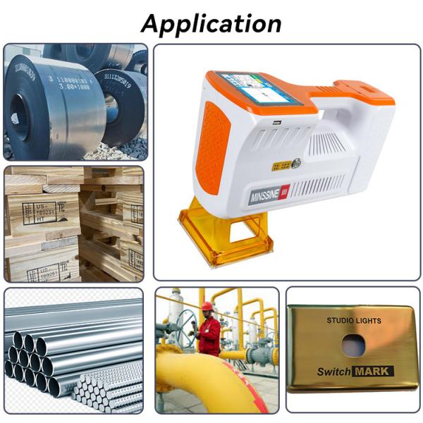 Quality Mini Handheld Laser Marking Machine 75X75mm Portable Fiber Laser Marker for sale