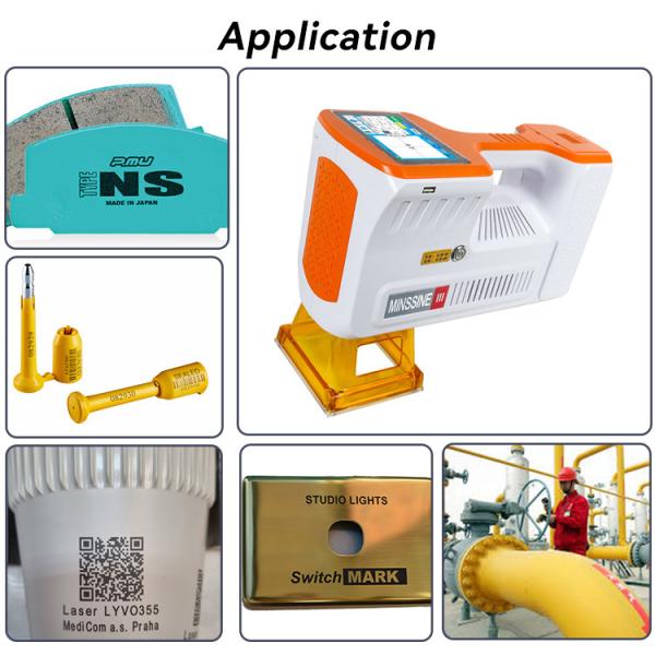 Quality Mini Handheld Laser Marking Machine 75X75mm Portable Fiber Laser Marker for sale