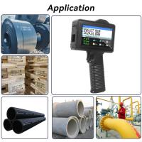 China ABS / Metal Handheld Barcode Printer Portable Hand Barcode Printing Machine for sale