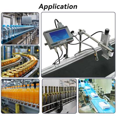 China Industrial Thermal TIJ Inkjet Printer Automatic Inkjet Batch Coding Machine With LOT Coding for sale
