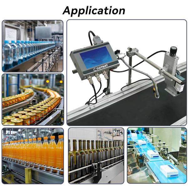 Quality Industrial Thermal TIJ Inkjet Printer Automatic Inkjet Batch Coding Machine With for sale