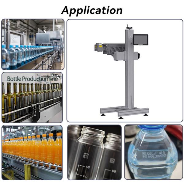 Quality PET Bottle CO2 Laser Marking Machine 0 - 130m/Min With Laser Coder for sale