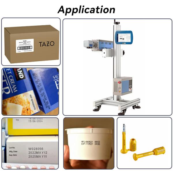 Quality CO2 Industrial Laser Marking Machine with date marking for PET bottle for sale