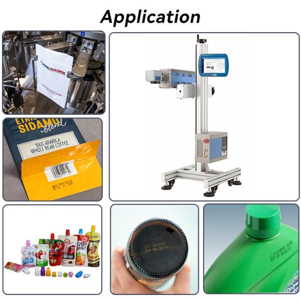 Quality CO2 Industrial Laser Marking Machine with date marking for PET bottle for sale