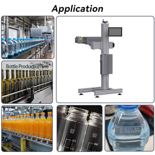 Quality Flying CO2 Laser Marking Machine 220V 50HZ With Coding / Marking for sale