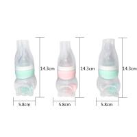 China Portable Reusable BPA Free Silicone Baby Teether Big Bottle Baby Feeding for sale