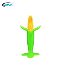 China Corn Shape Unisex Silicone Baby Teether Teething Infant Toothbrush Teether for sale