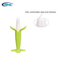 China Corn Shape Unisex Silicone Baby Teether Teething Infant Toothbrush Teether for sale