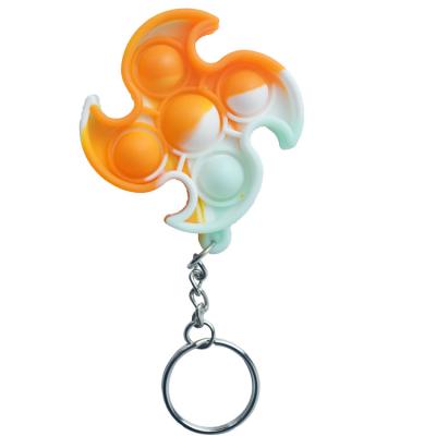 China Friemelt Onderwijs Pop Toy Stress Relief Keychain Bubble van windmolenkinderen Stuk speelgoed Te koop