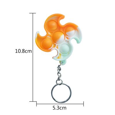 China Friemelt Onderwijs Pop Toy Stress Relief Keychain Bubble van windmolenkinderen Stuk speelgoed Te koop