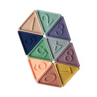 China Developmental Children'S Educational Toy Animal Pattern Triangular Building Blocks for sale