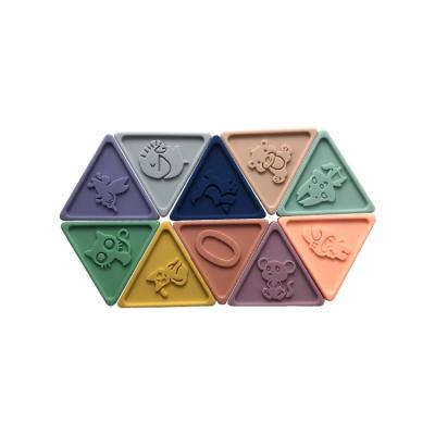 Cina Blocchetti educativi di Toy Animal Pattern Triangular Building dei bambini inerenti allo sviluppo in vendita
