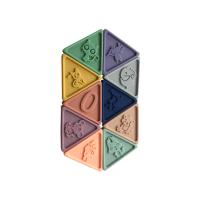 China Developmental Children'S Educational Toy Animal Pattern Triangular Building Blocks for sale