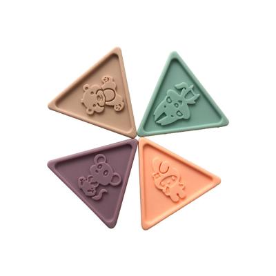 Cina Blocchetti educativi di Toy Animal Pattern Triangular Building dei bambini inerenti allo sviluppo in vendita