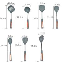 China Customized Silicone Spatula Kitchenaid Cooking Utensil Set 8 Pieces Eco Friendly for sale