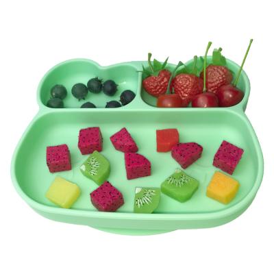 Cina La piastrina d'alimentazione del silicone del bambino qualità super ha personalizzato il commestibile di forma della rana in vendita