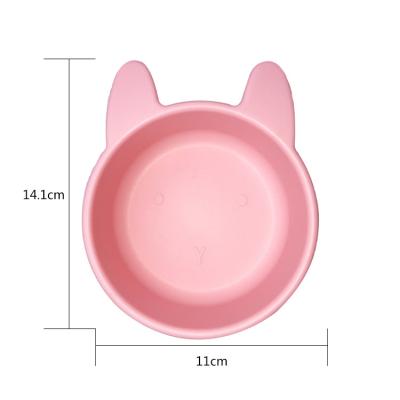 Cina Kitten Shape Silicone Feeding Bowl ha personalizzato le ciotole infantili d'alimentazione di aspirazione in vendita