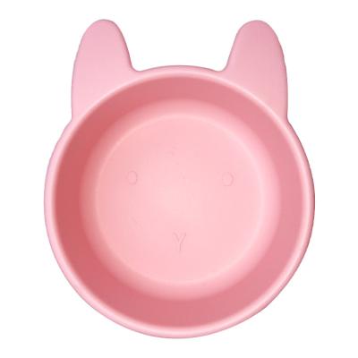 Cina Kitten Shape Silicone Feeding Bowl ha personalizzato le ciotole infantili d'alimentazione di aspirazione in vendita