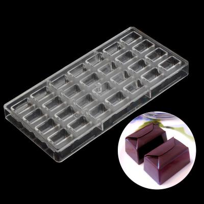China PS DIY Square Shape Chocolate Mould 3D Polycarbonate Customized for sale