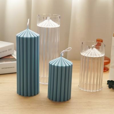 China OEM Silicone Pillar Candle Molds Customized Candle Stick Mold LFGB Certified for sale