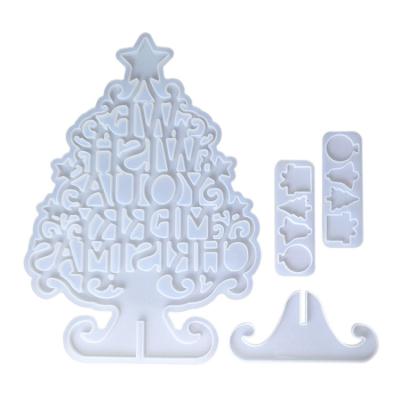 Cina Decorazione di festival della muffa del silicone dell'albero di Natale di DIY 3D per la fabbricazione dei gioielli in vendita